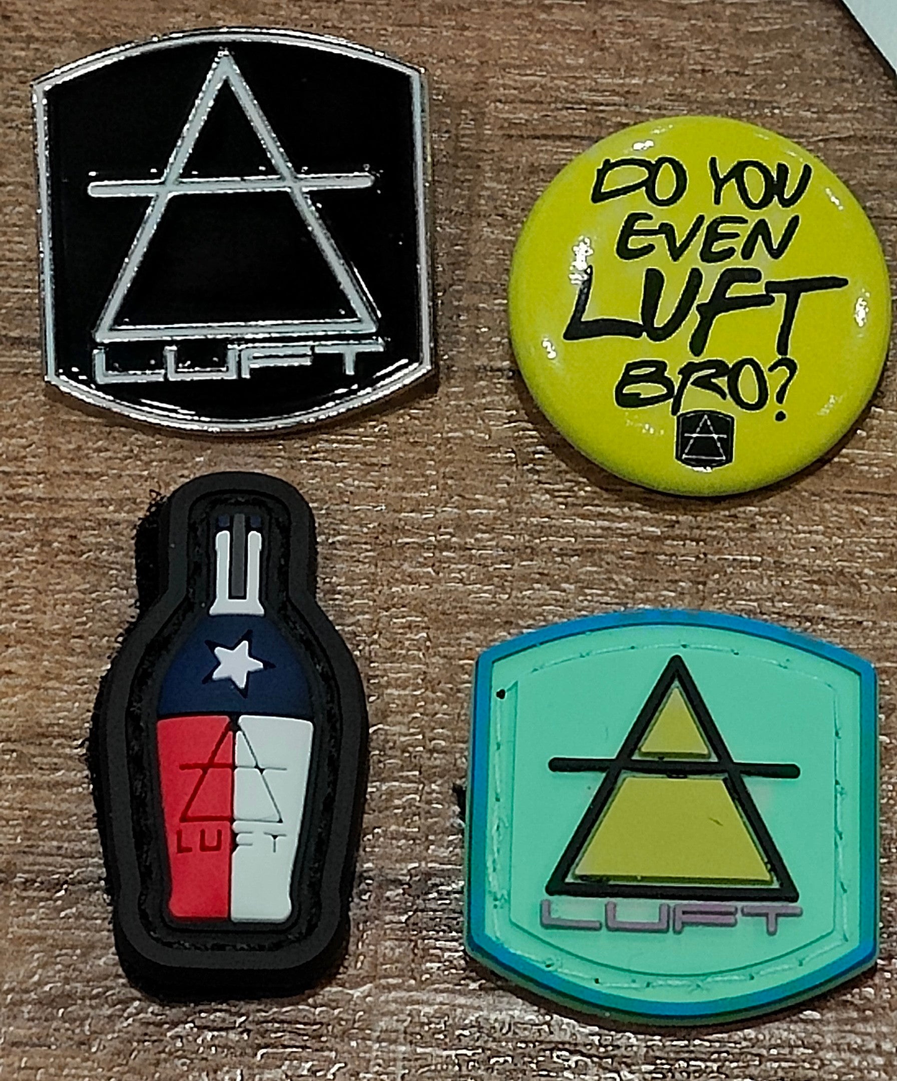 Luft Patch & Pin set - Featuring the Erling EDC Texas collab patch! | Luft Concepts